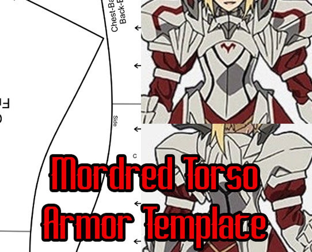 Mordred Torso/chest Armor Template - Etsy