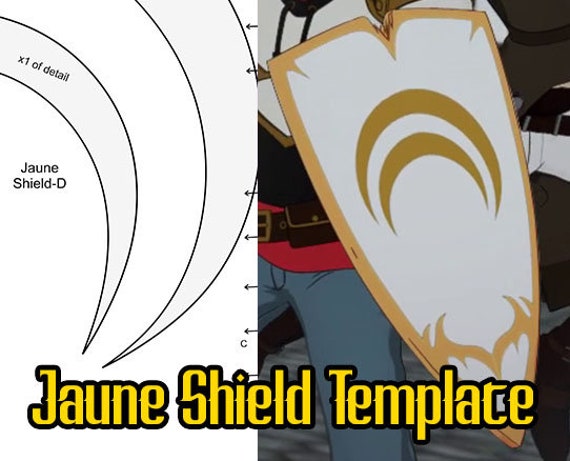 Jaune's Shield Template Build Guide RWBY - Etsy