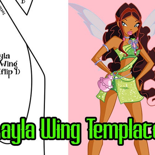 Layla/aisha Wings Template - Etsy