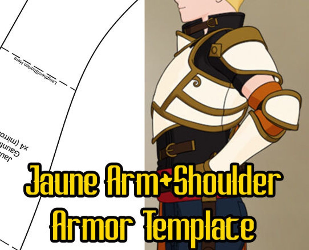 Jaune's Arm Armor Template - Etsy