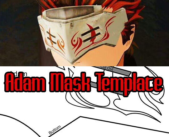 Leatherworking Craft Supplies & Tools RWBY Adam Mask Template Build ...