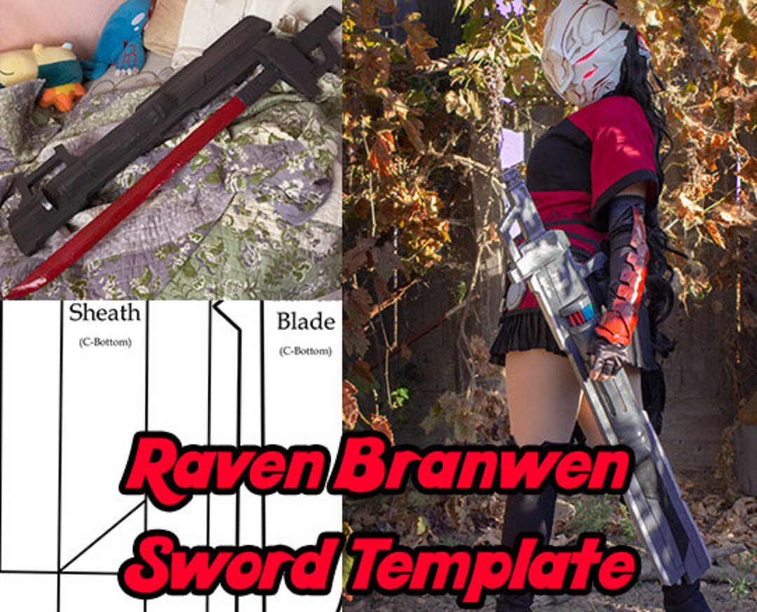 Raven Sword Template + Build Guide - Etsy
