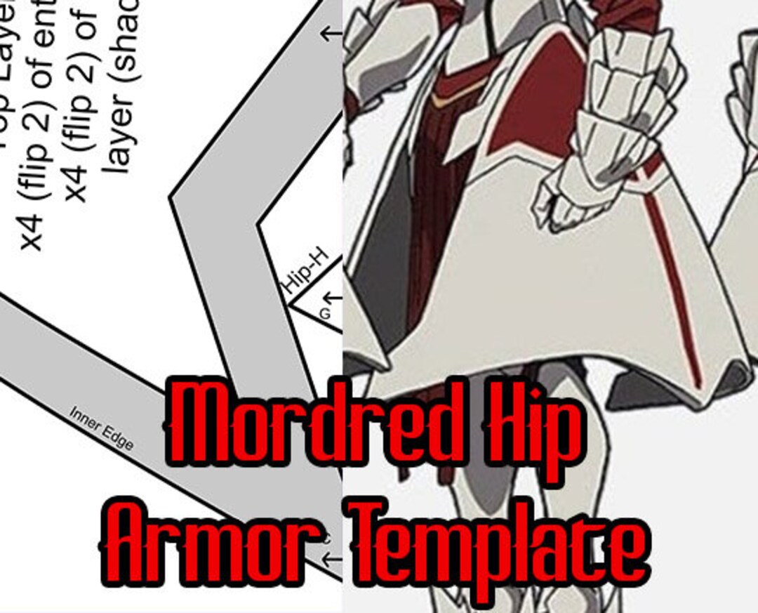 Mordred Hip Armor Template - Etsy