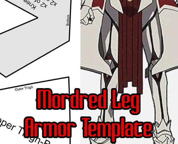 Mordred Leg Armor Template - Etsy Canada