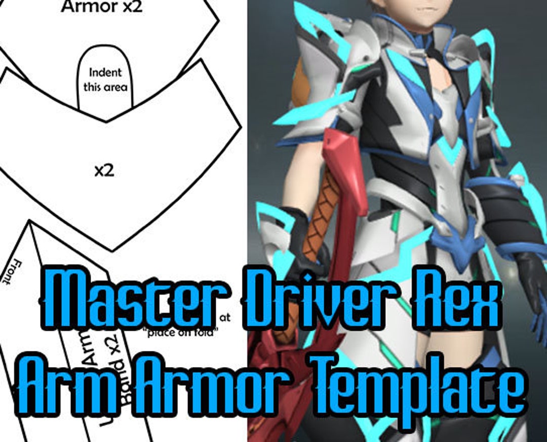 Master Driver Rex Arm Armor Template + Build Guide - Etsy UK