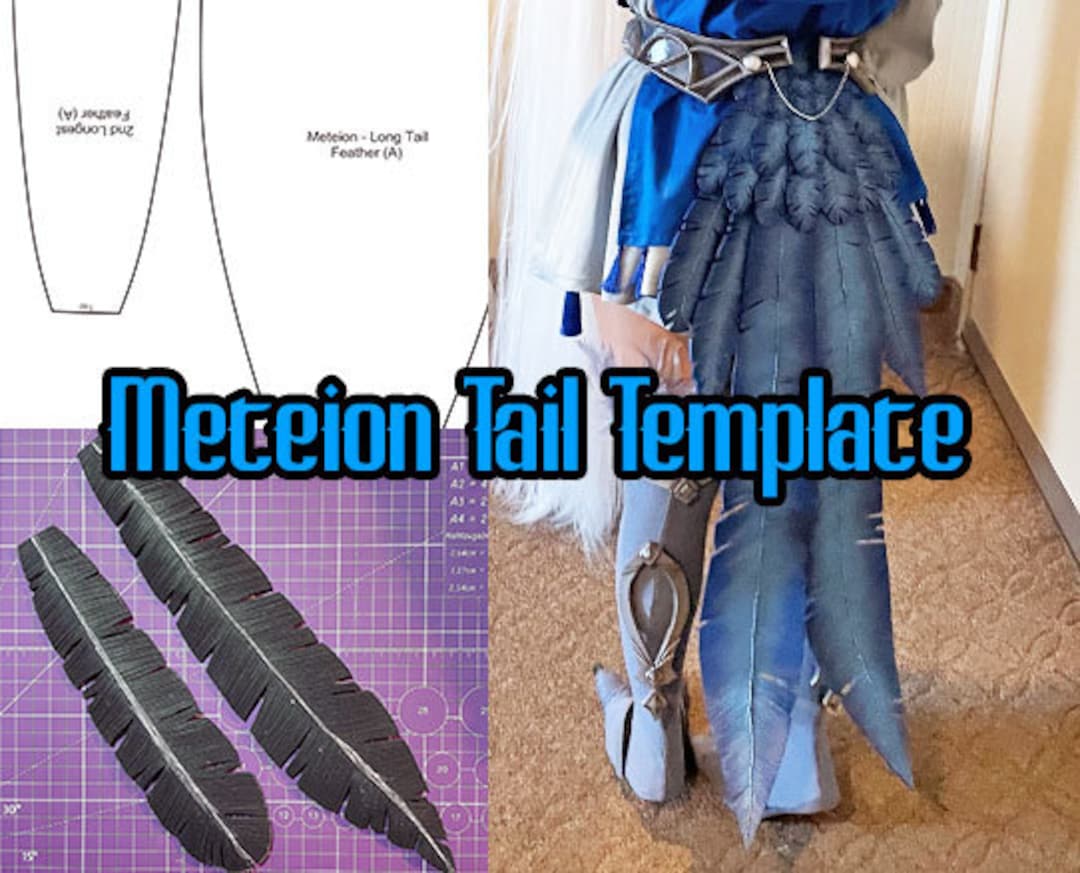 Starbird Bird Tail Feathers Cosplay Template - Etsy