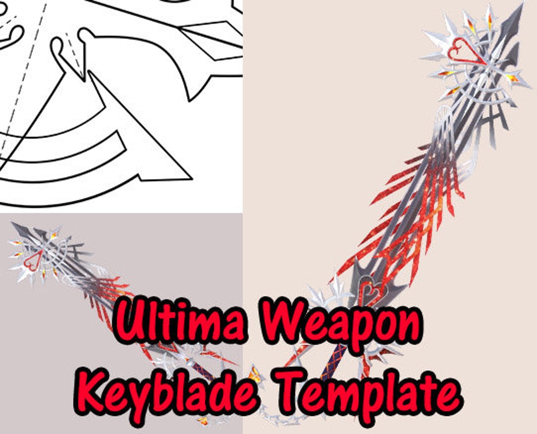 Ultima Weapon Keyblade Template Build Guide - Etsy