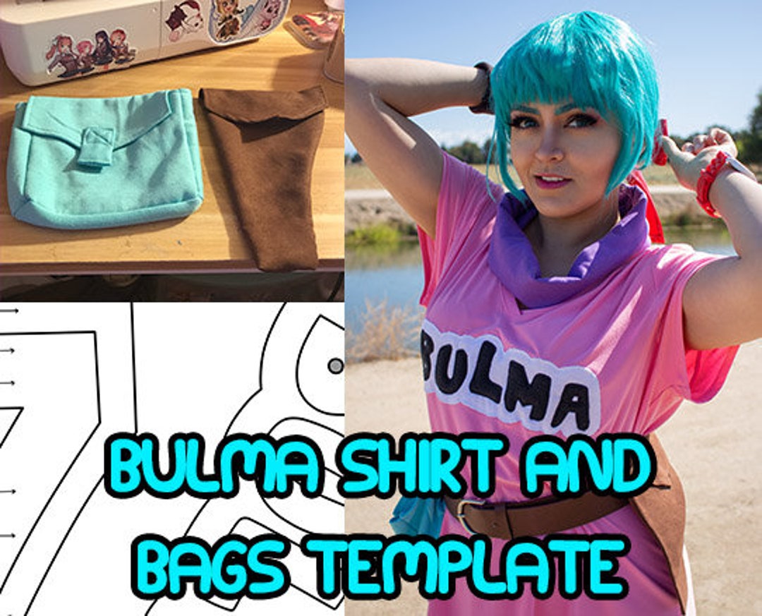 Bulma Costume Pattern: Shirt & Bags (digital Pattern) - Etsy