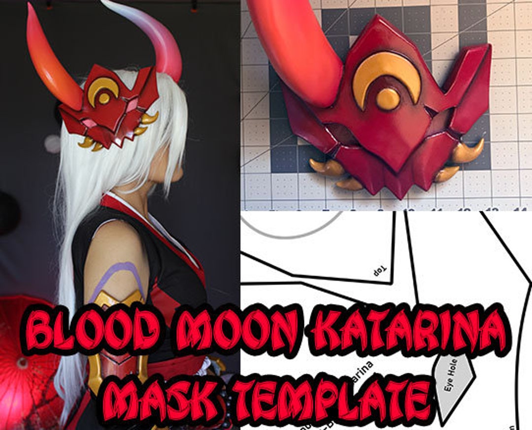 Blood Moon Katarina Mask Template - Etsy