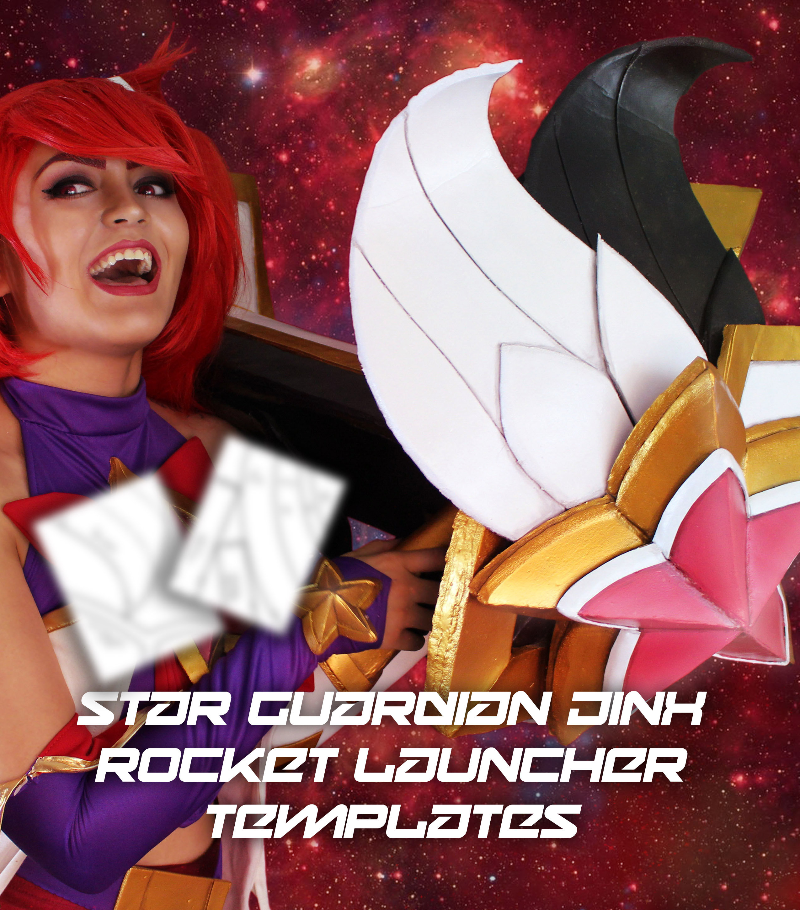 Star Guardian Jinx Rocket Launcher | Template - Etsy