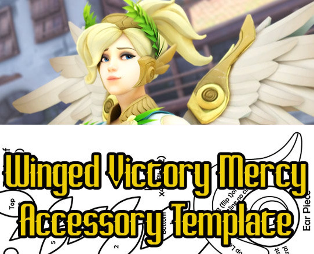Winged Victory Mercy Halo & Accessories Template - Etsy