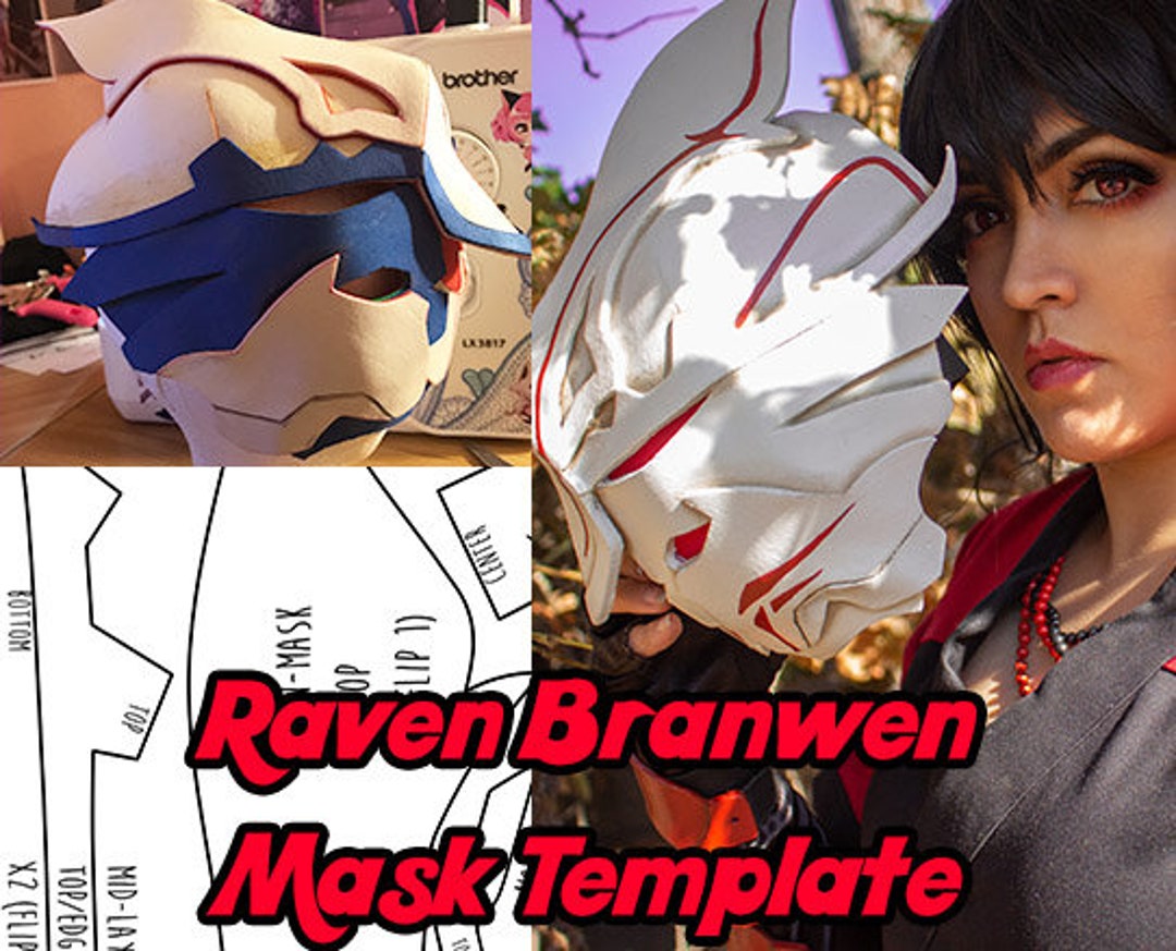 Raven Mask Template + Build Guide - Etsy Canada