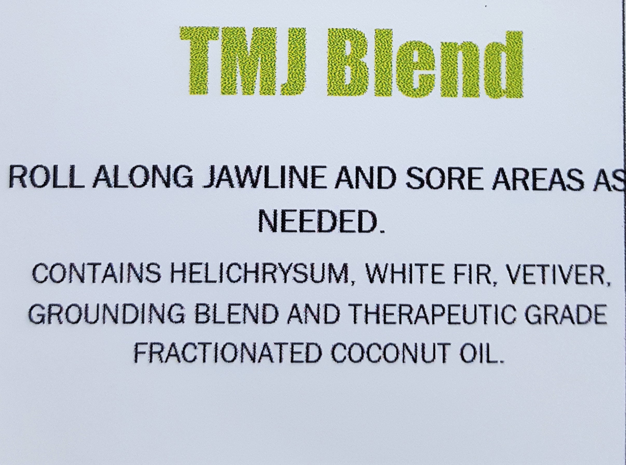 TMJ Relief Essential Oil Blend - Etsy