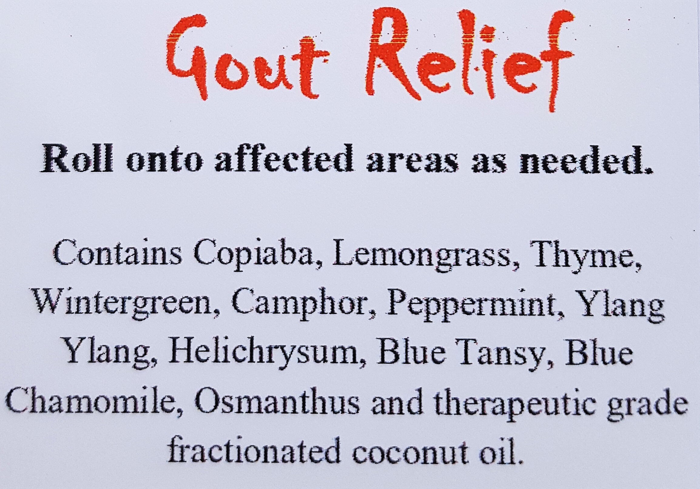 Gout Relief Essential Oil Blend - Etsy