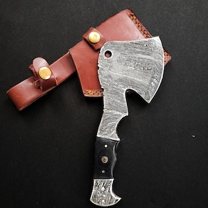 Damascus Steel Camping Hatchet by Titan EDC Goshawk - Etsy