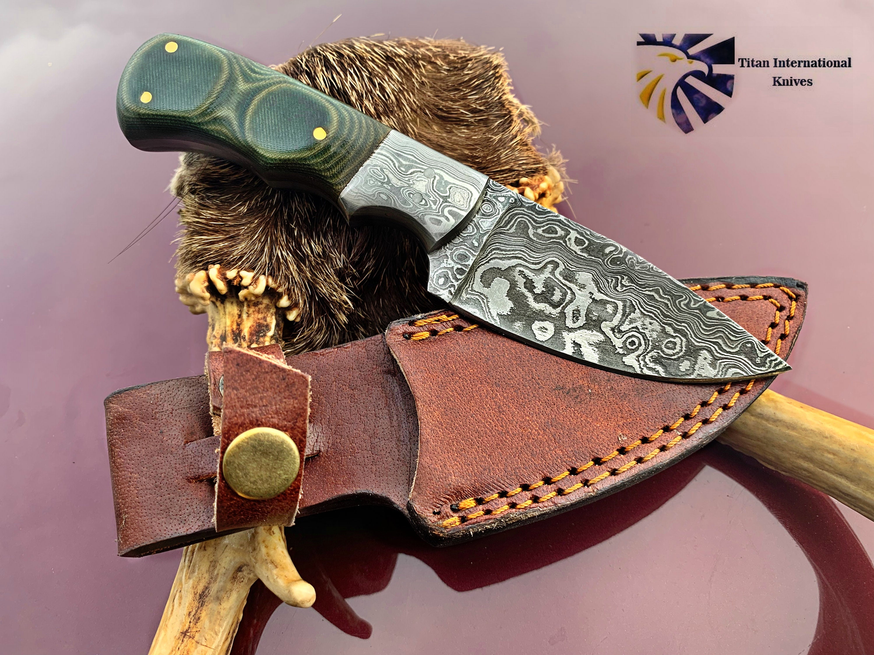 10 Inch Custom Handmade Forged Damascus Steel Hunting - Etsy