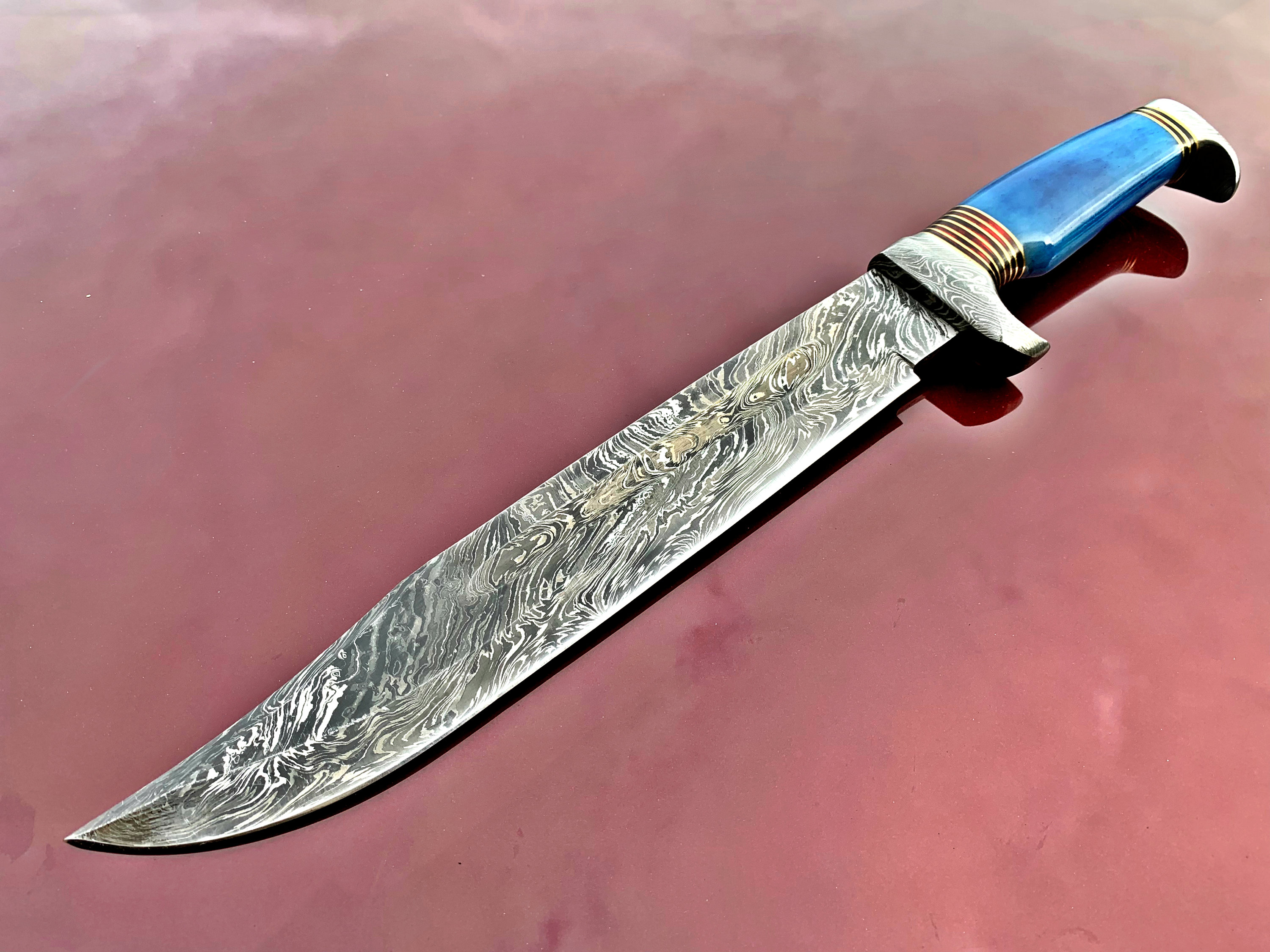 15inch Custom Handmade Forged Damascus Steel Hunting - Etsy