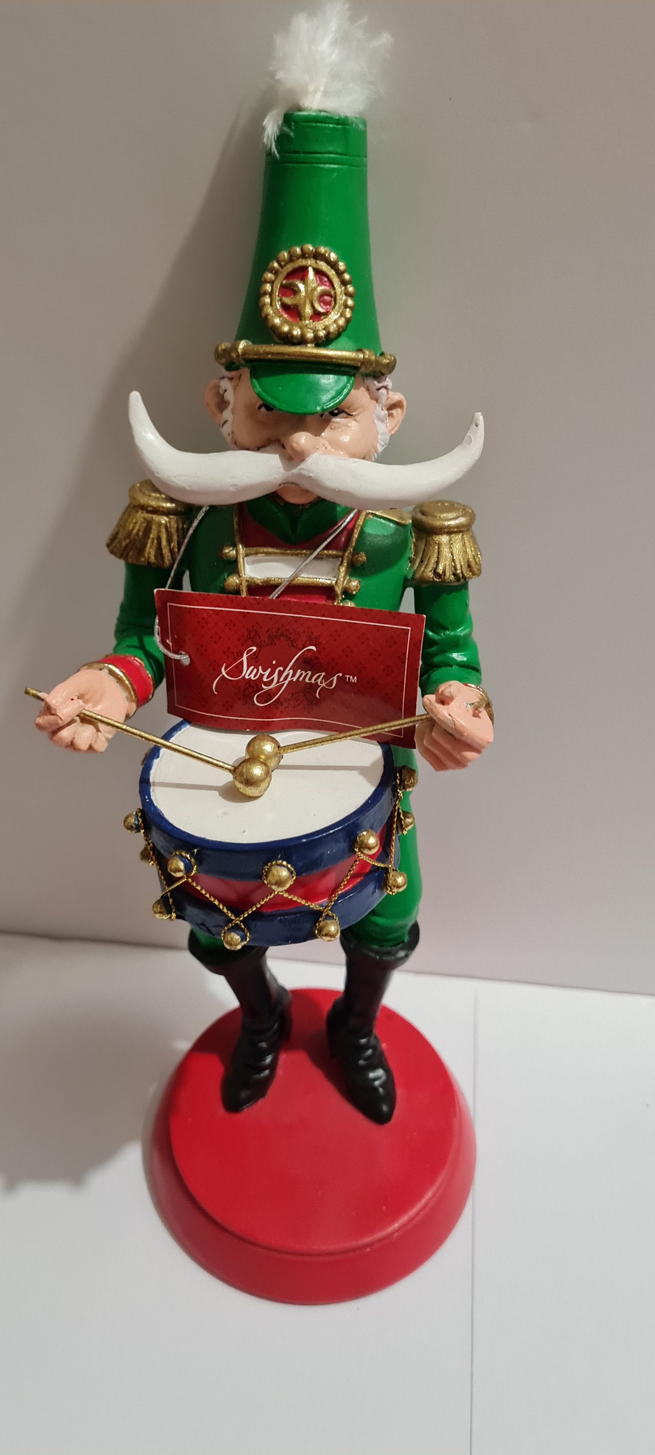 Drummer Figurine in Green Outfit and Vintage New Rare and Collectible ...