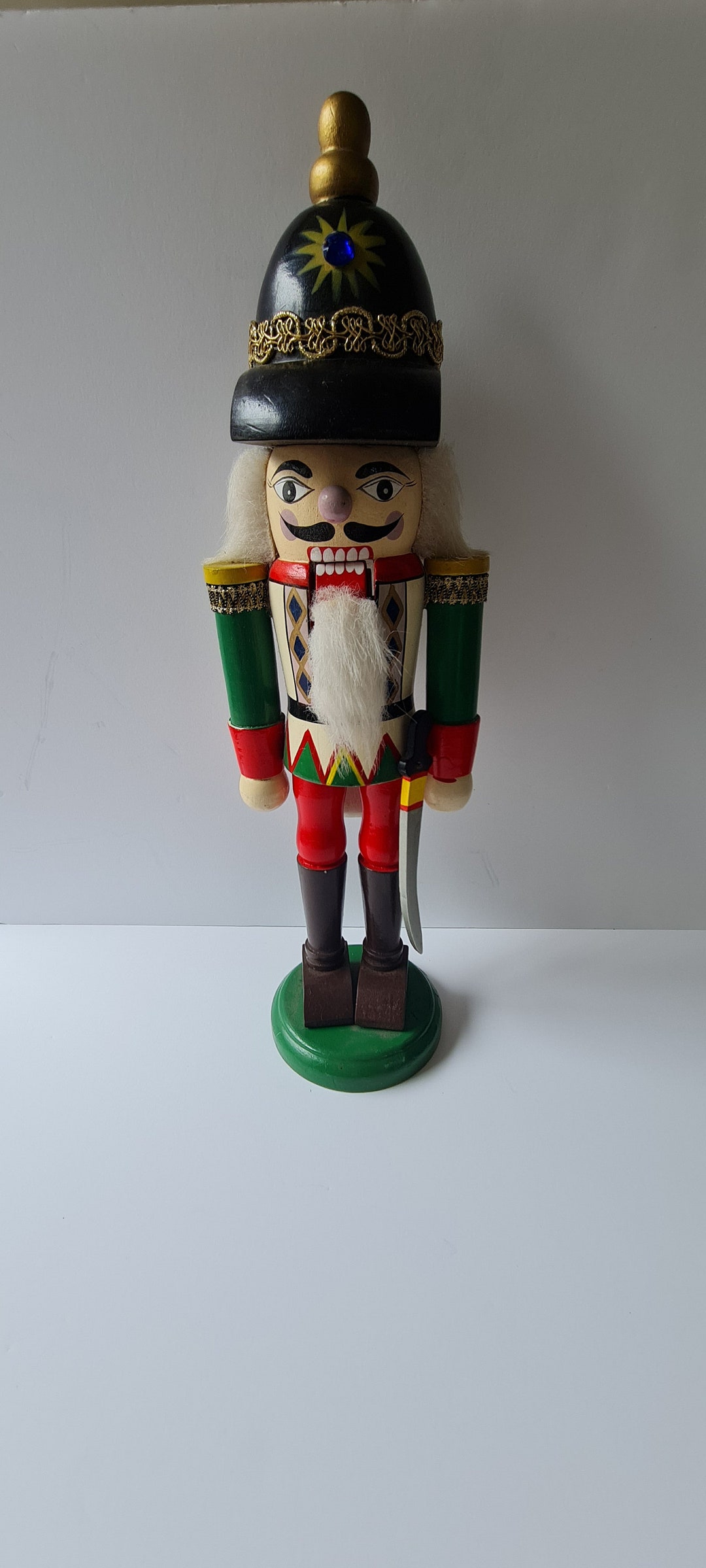 Nutcracker 40cm High Wooden Xmas Decoration - Etsy