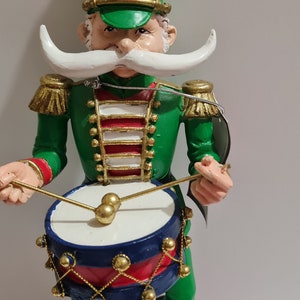 Drummer Figurine in Green Outfit and Vintage New Rare and Collectible ...
