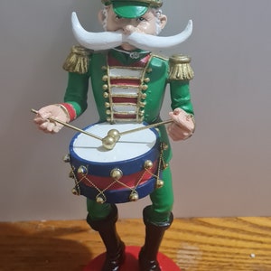 Drummer Figurine in Green Outfit and Vintage New Rare and Collectible ...