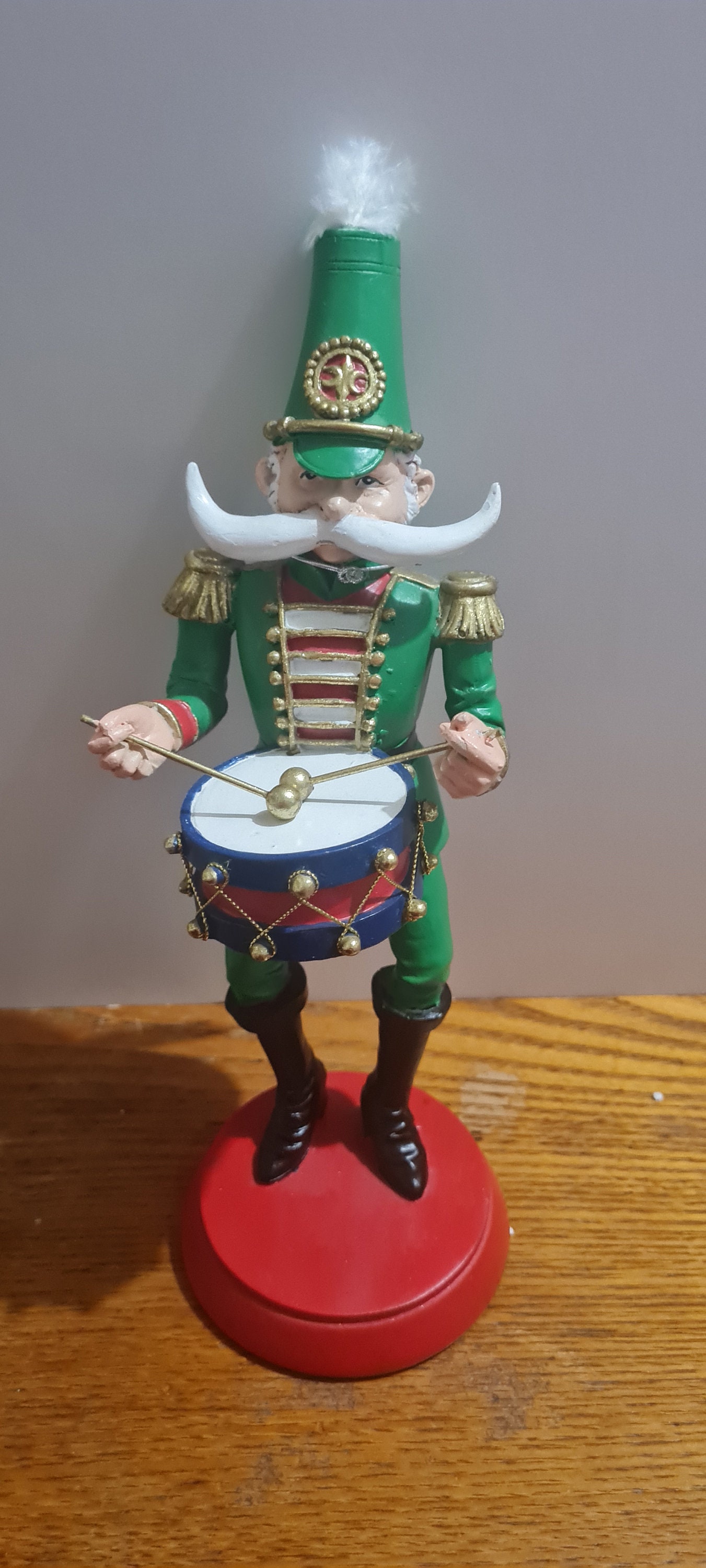 Drummer Figurine in Green Outfit and Vintage New Rare and Collectible ...