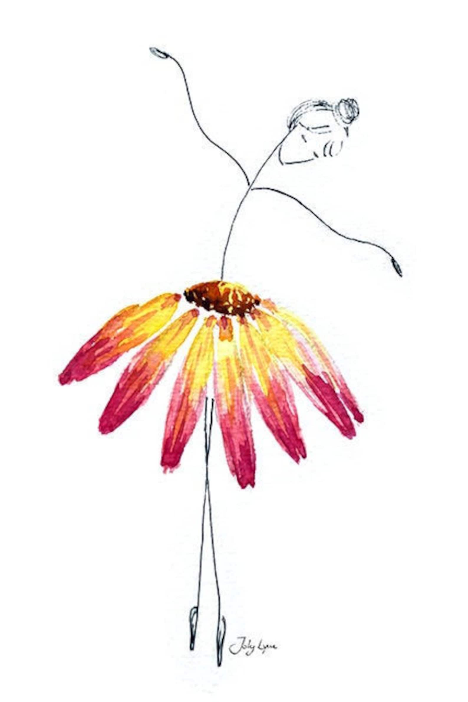 Dancing Flower-5 - Etsy