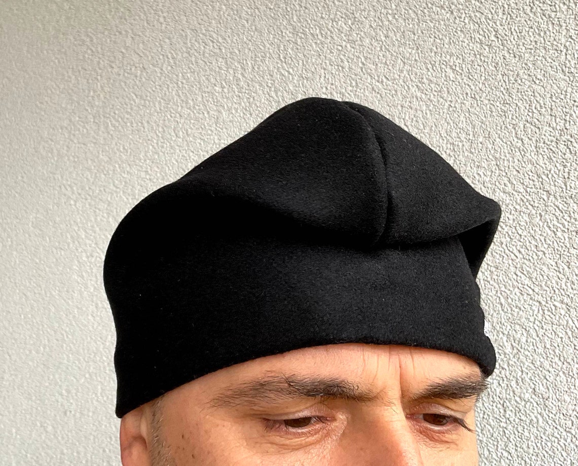 Handmade Wool Phrygian Cap: Customizable Liberty Hat, Thin Black Cloth ...