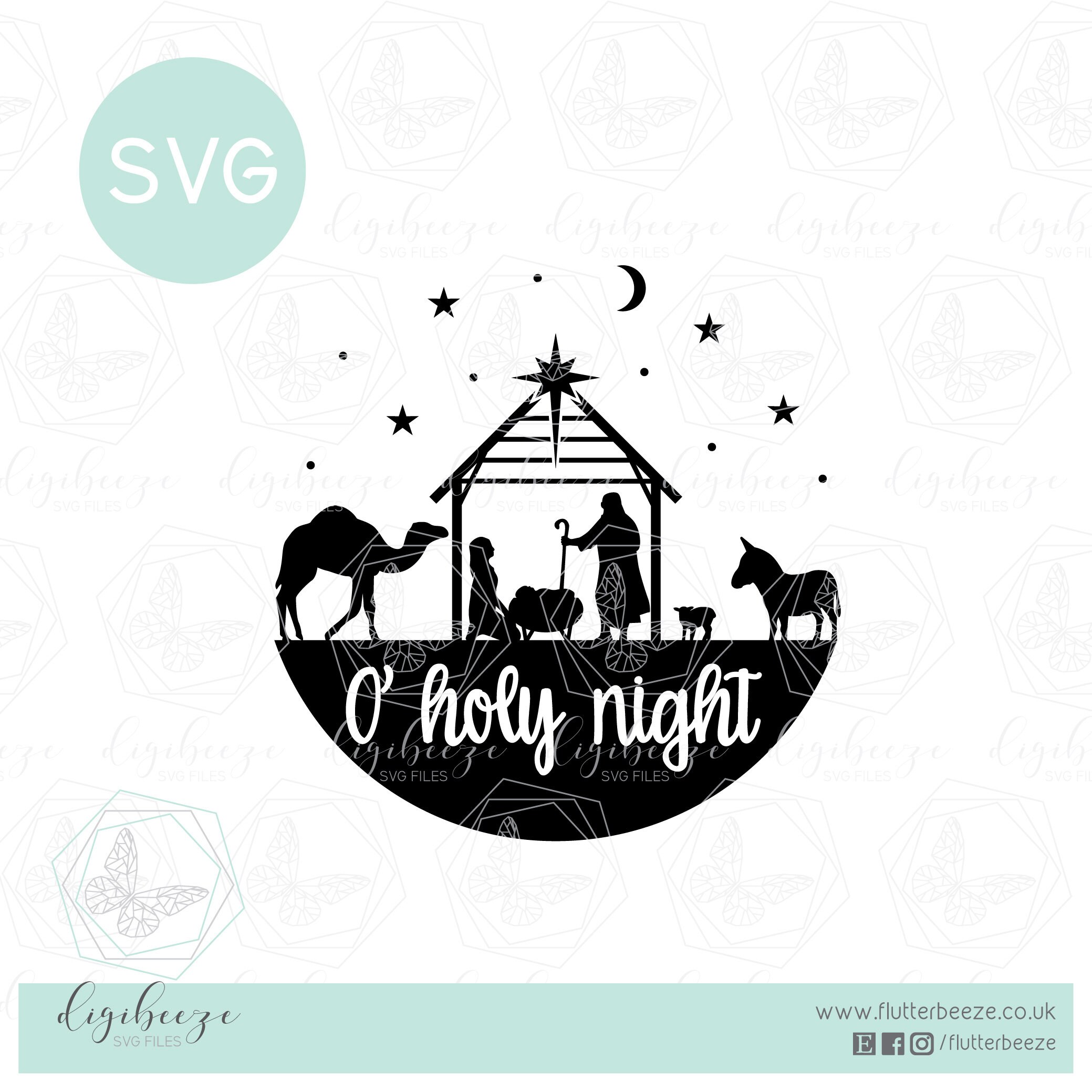 O' Holy Night, Nativity Scene, Mary and Joseph, Baby Jesus, Christmas ...