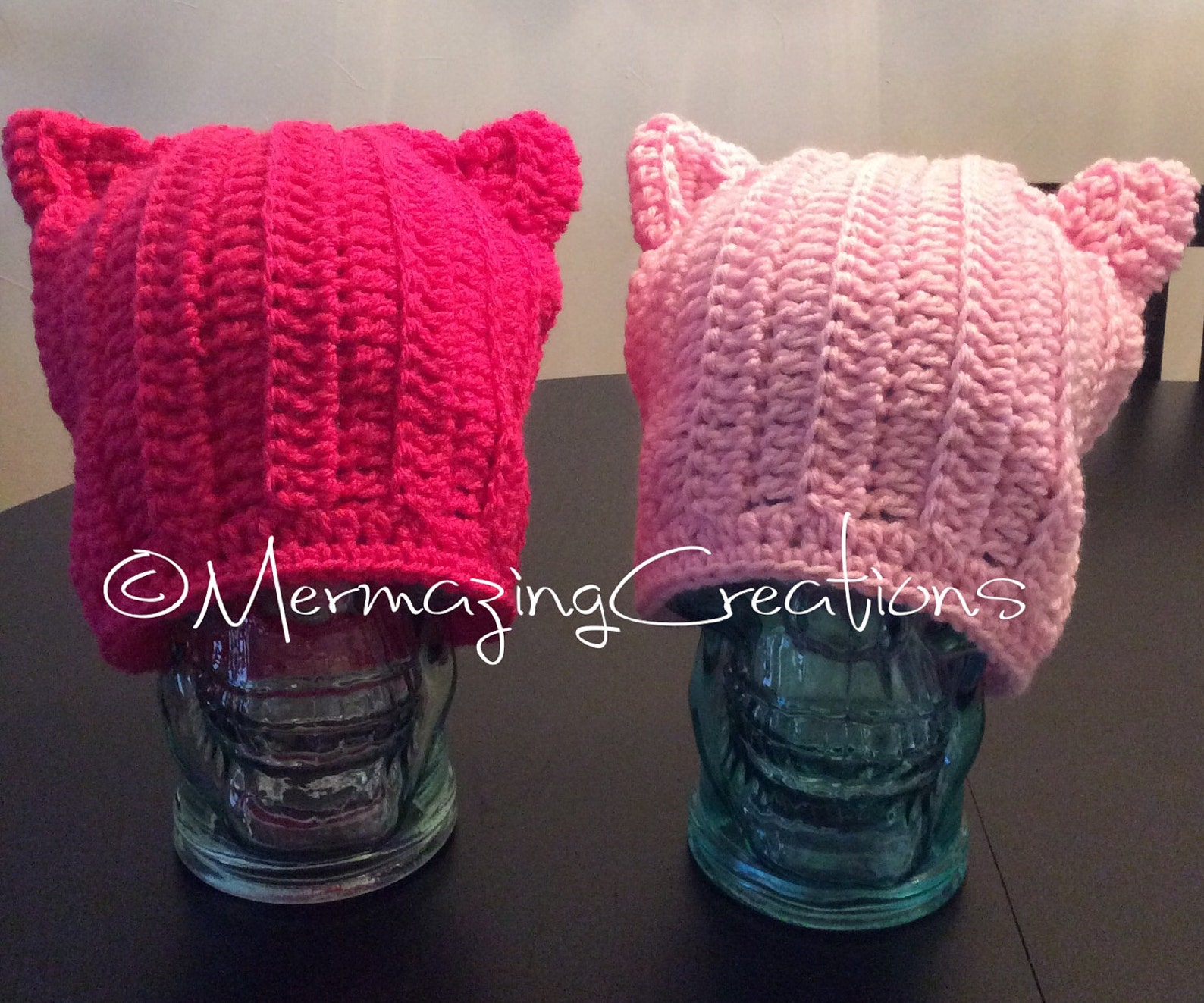 Pink Pussyhat Kitty Hat Pussyhat Cat Hat Pink Hat Etsy