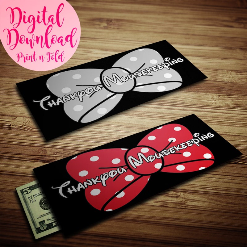 Mousekeeping Thank You Notes - Etsy