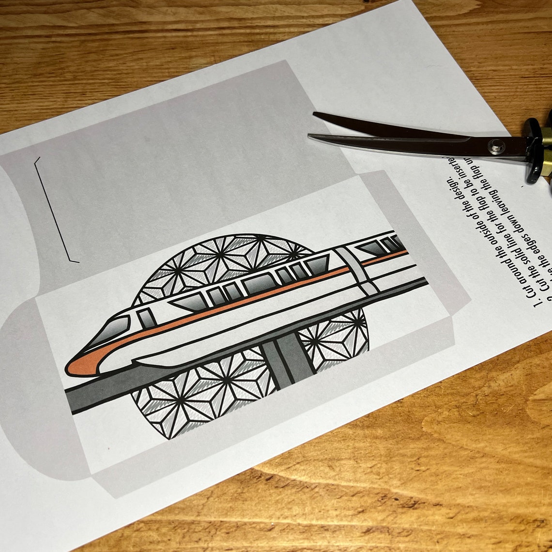 Mousekeeping Envelopes - Monorail - Hotel - Printable - A4 - US Letter ...