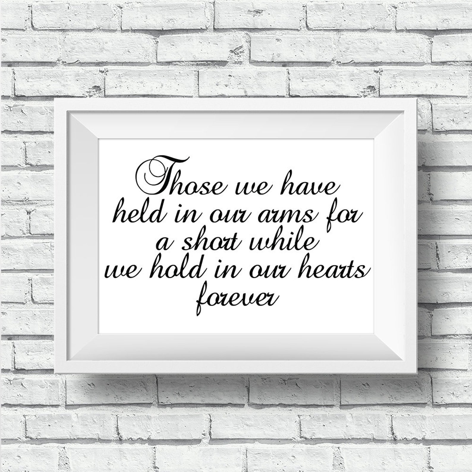 Those We Have Held in Our Arms Printable Poster A4 - Etsy