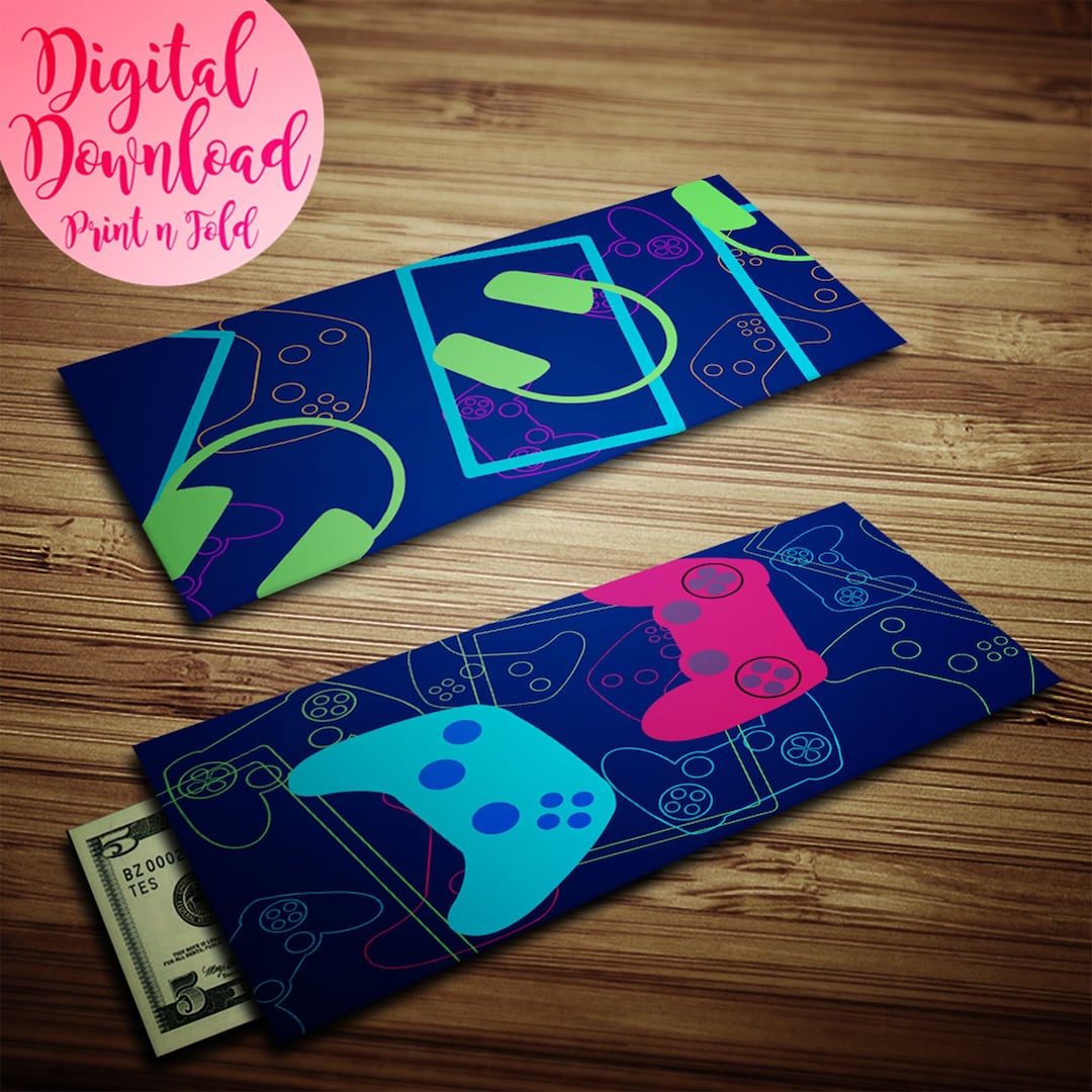 Gaming Gift Envelopes Printable Envelopes Download and Print Last ...