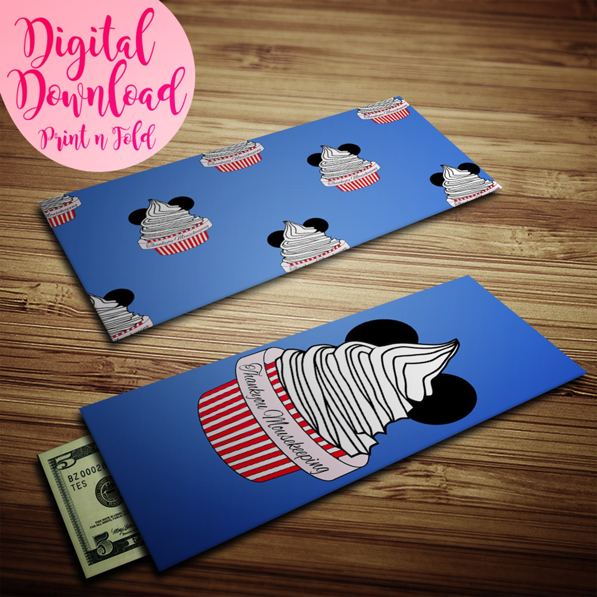 Mousekeeping Envelope Template