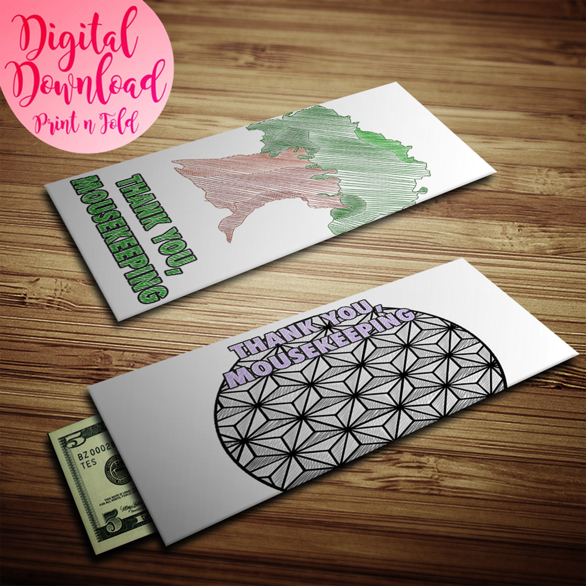 Thank You Mousekeeping Scribble Envelopes - Ball - Tree of Life - Etsy