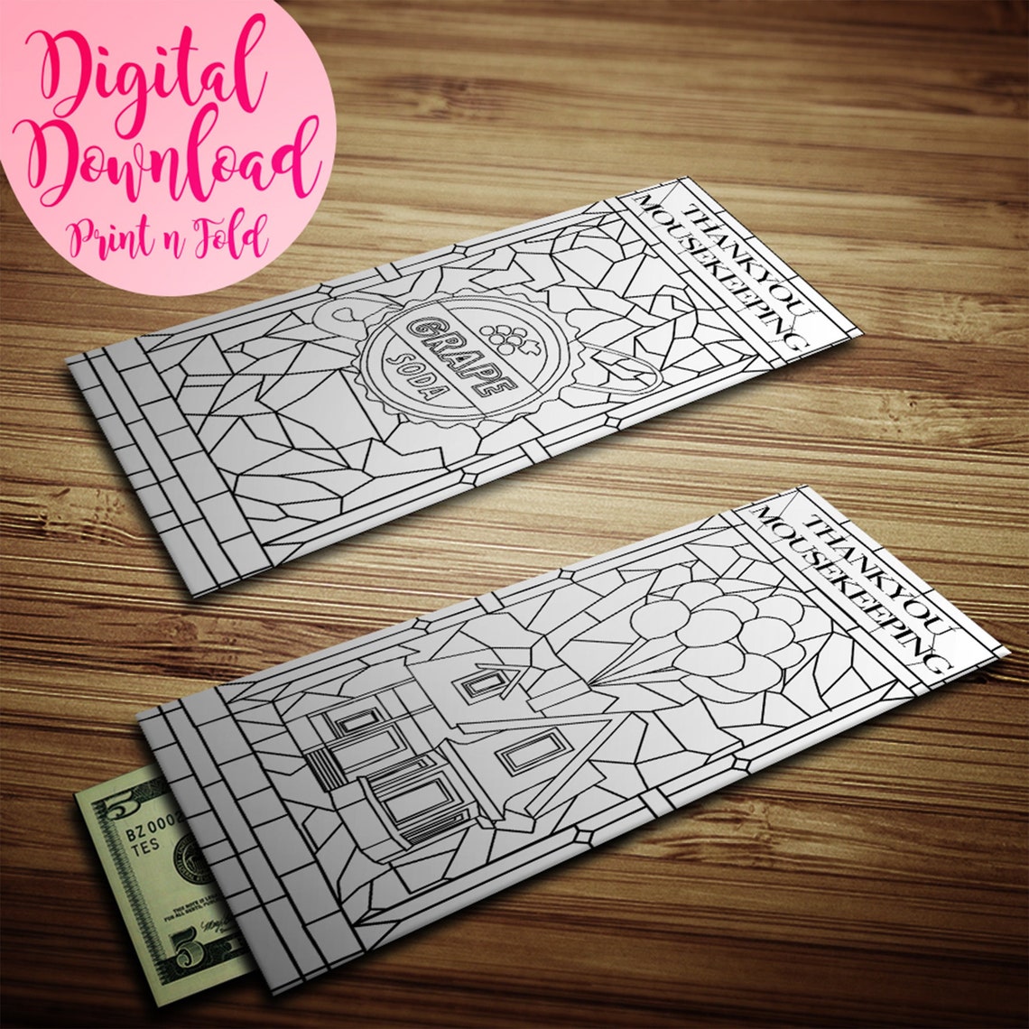 Stained Glass Effect Colour in Mousekeeping Tip Envelopes - House ...