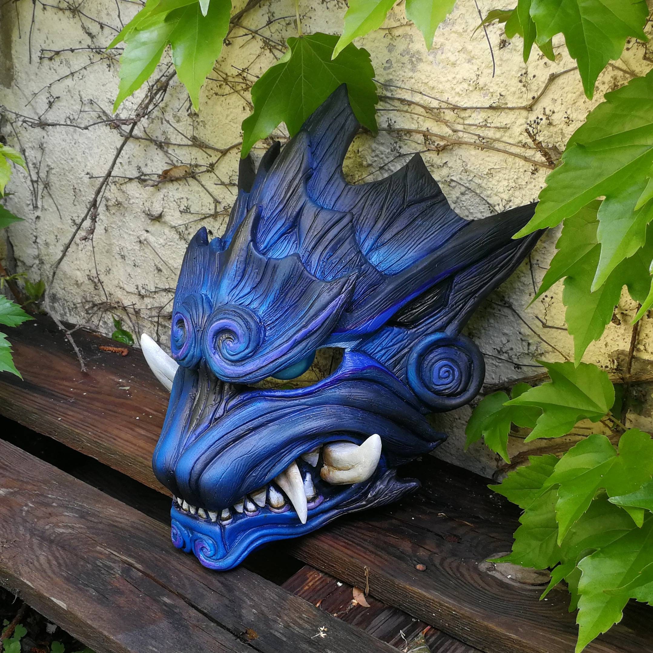 Monster Hunter Mask snarling Odogaron Now With GLOWING EYES - Etsy UK