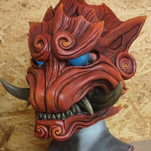 Monster Hunter Mask -snarling Odogaron- Now With GLOWING EYES - Etsy