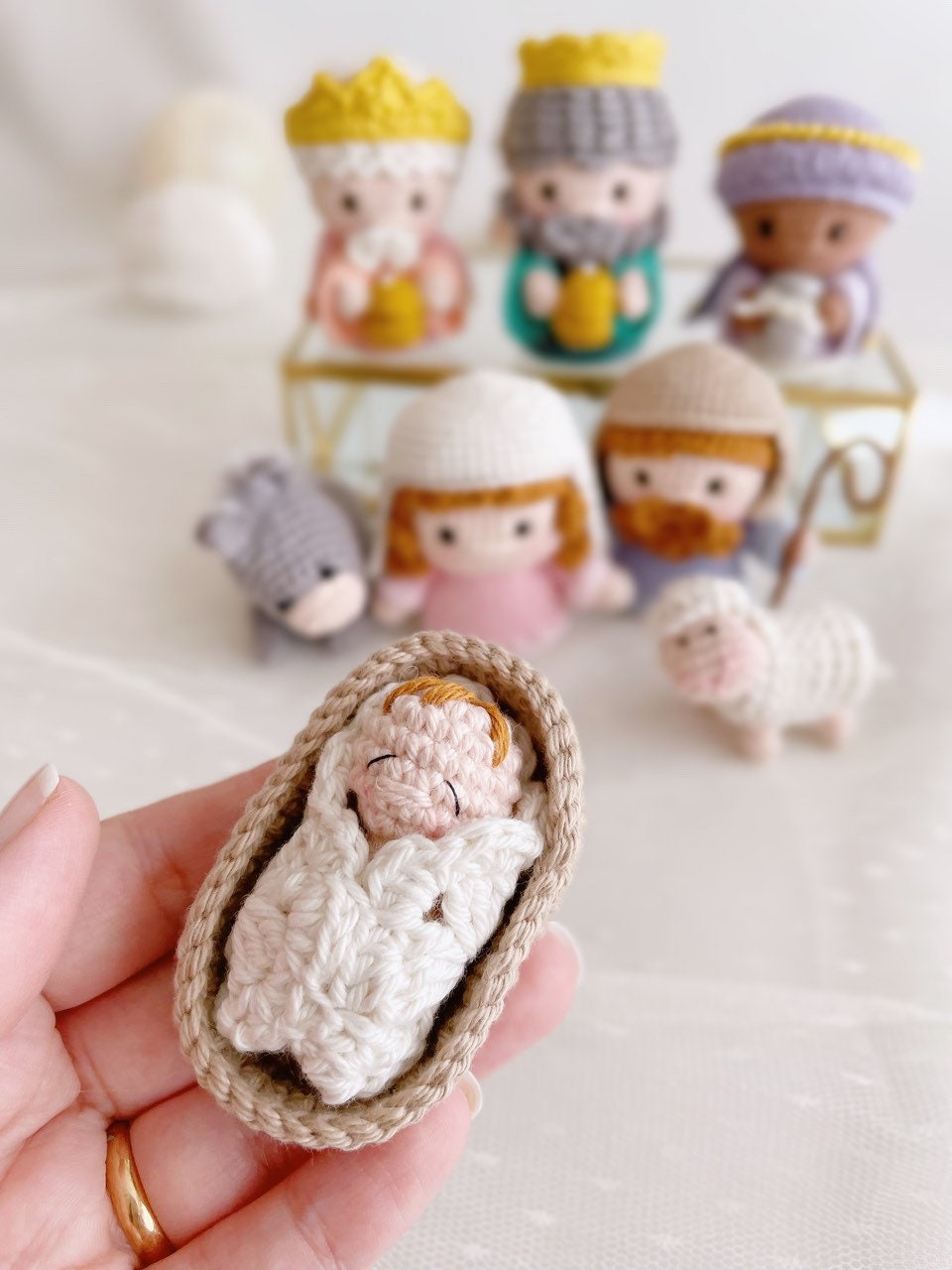 Amigurumi Nativity Set, Christmas Crochet Pattern, Baby Jesus Mary ...