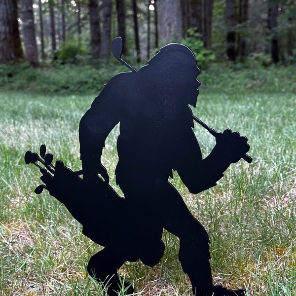 Golfing Sasquatch Svg - Etsy