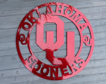 University of Oklahoma Metal Sign - Etsy