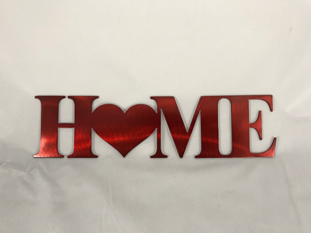 Home Heart Love Metal Art Wall Art - Etsy