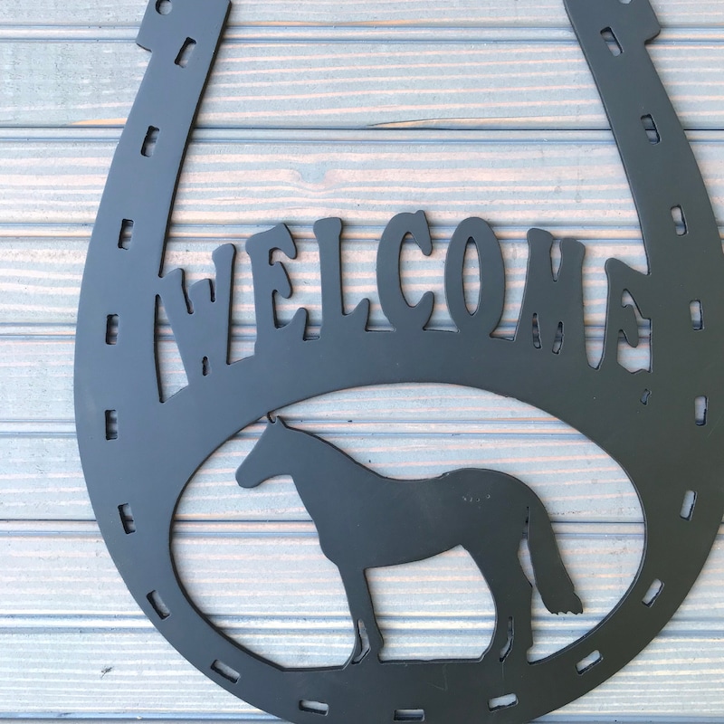 Horseshoe Welcome - Etsy
