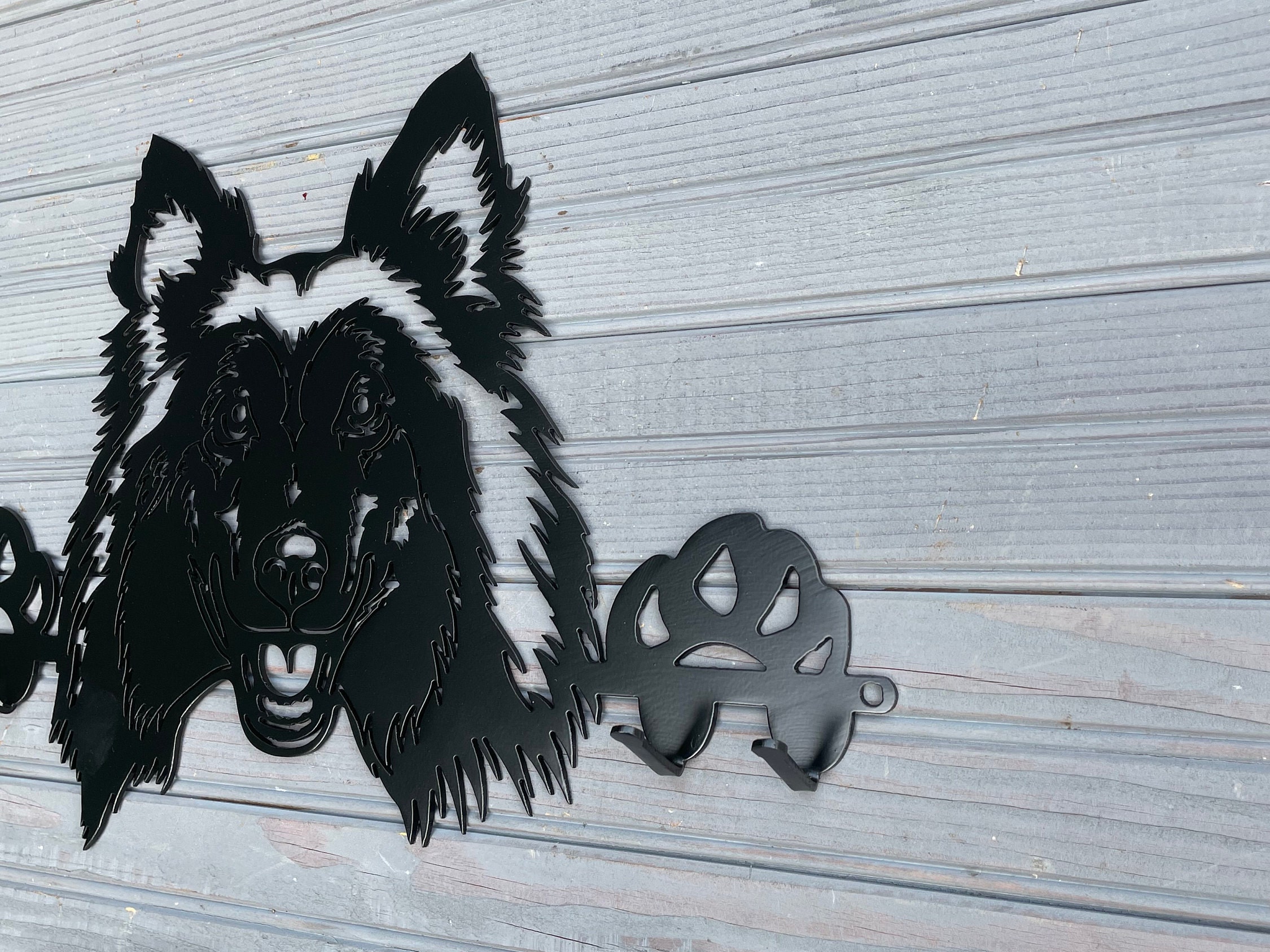 Sheltie Dog Leash Holder Key Holder Cute Puppy | Etsy