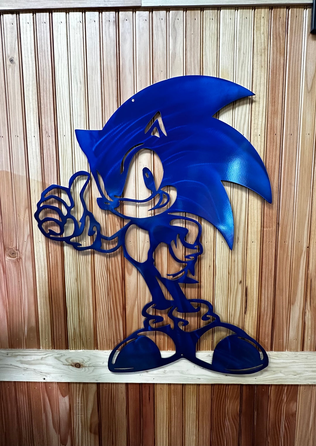 Sonic the Hedgehog Metal Sign. Great Kids Birthday Present or Bedroom ...