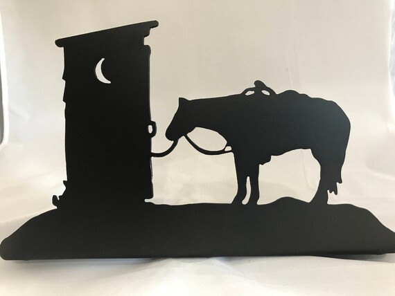 Cowboy in Outhouse Tea Light Holder | Etsy