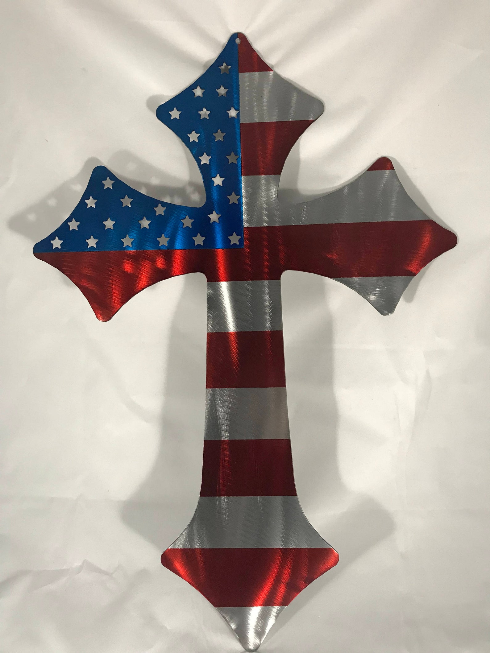 Cross With American Flag Patriotic USA Flag With Cross - Etsy UK