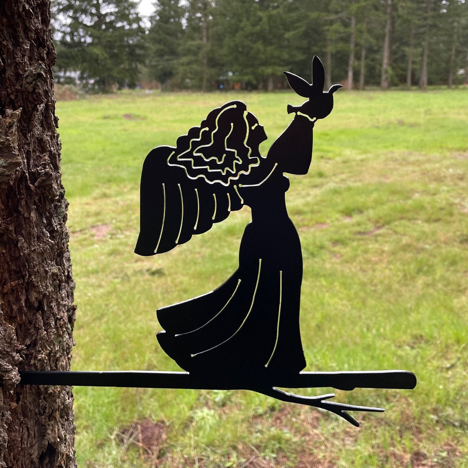 Angel / Garden Stake / Tree Stake / Garden Art / Backyard | Etsy