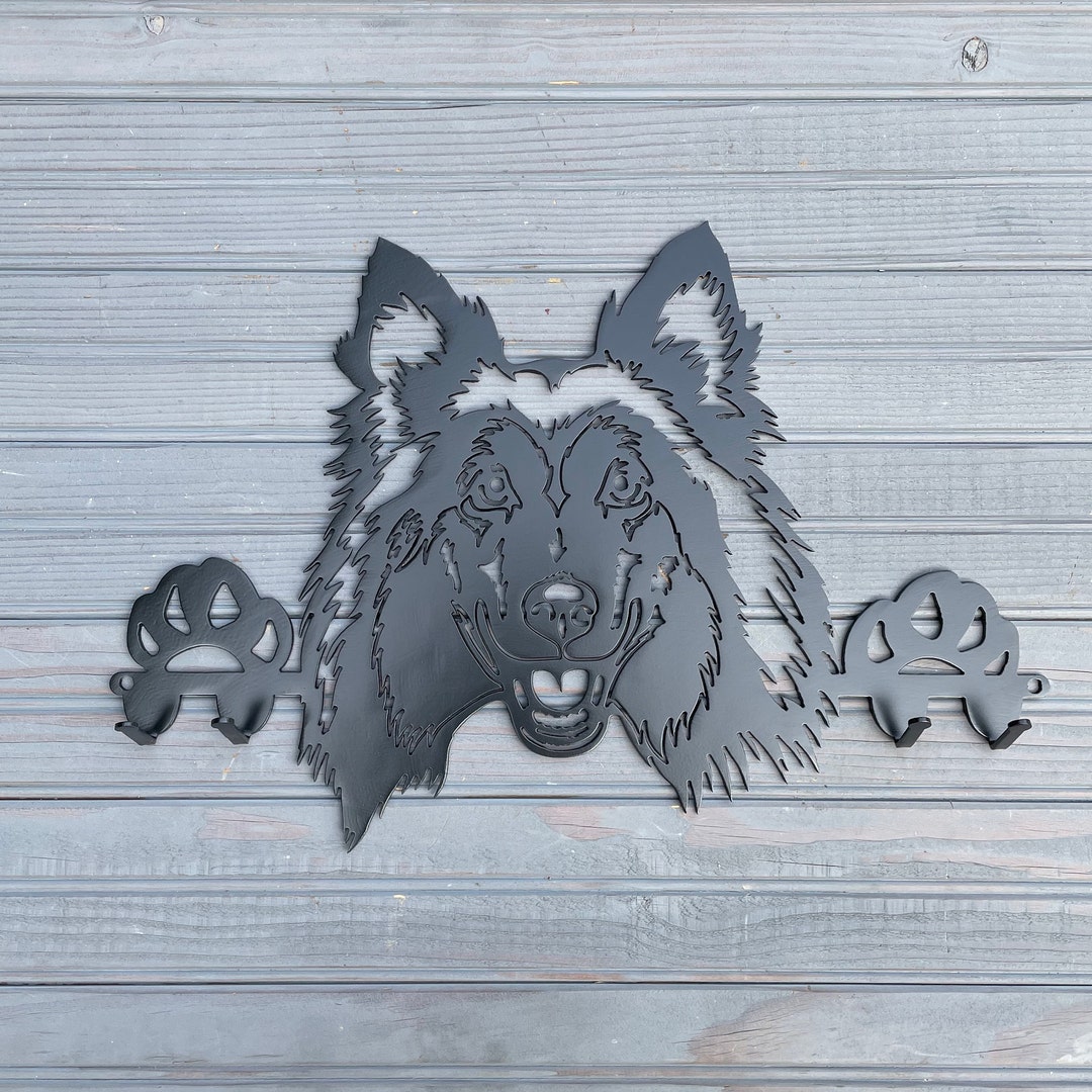 Sheltie Dog Leash Holder Key Holder Cute Puppy - Etsy